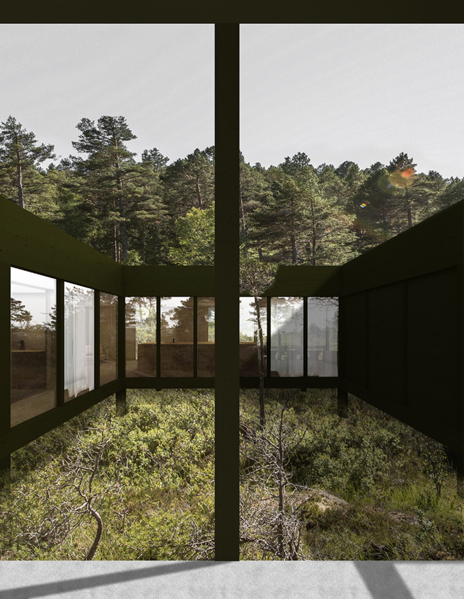 Small atrium house on pillars — Sanden Hodnekvam Arkitekter / Arkitekt ...